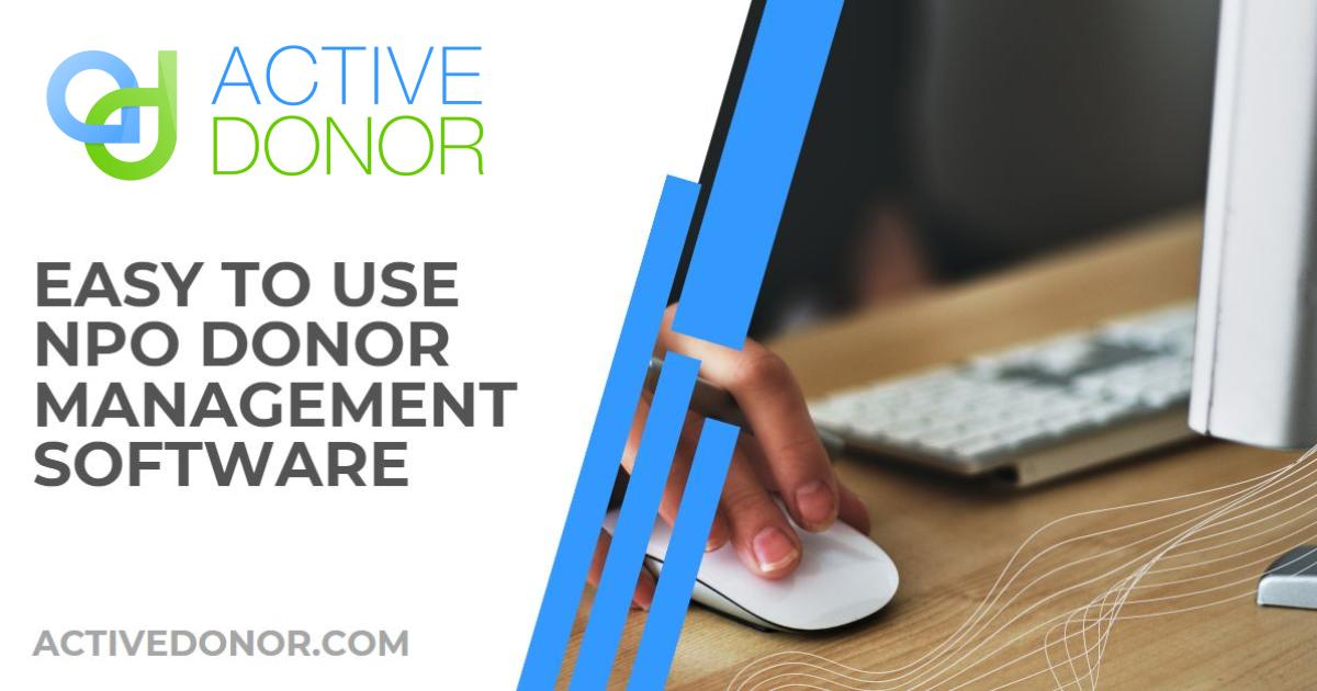 Easy Donor Management Software for Nonprofits: ActiveDonor