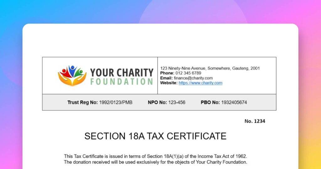 Download Free 2023 Section 18A Template: Simplify Compliance and Donations