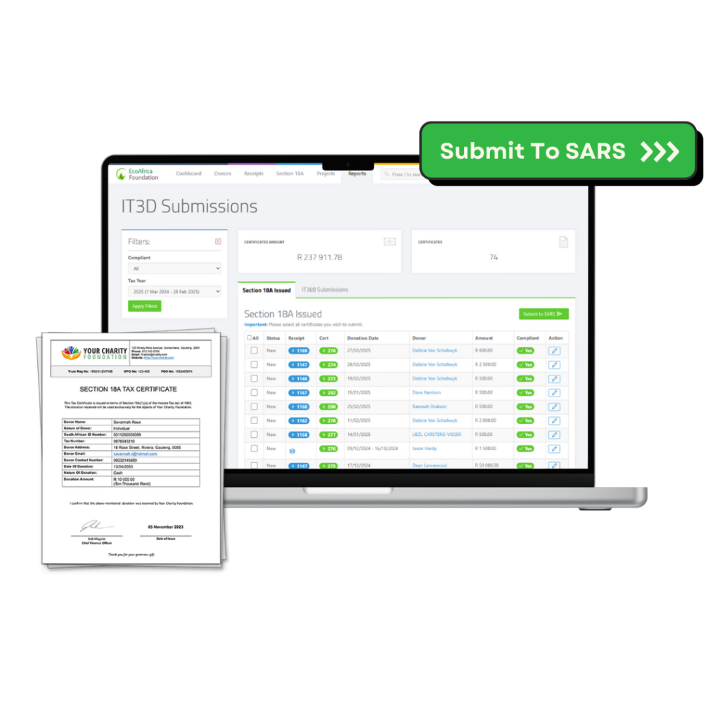 Automated SARS IT3D Submissions for Section 18A PBOs