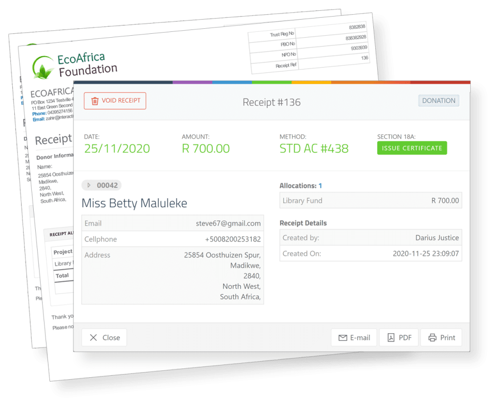 The easy way to generate donation receipts - ActiveDonor